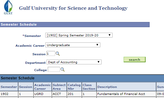 Home for all GUST students - MyGUST